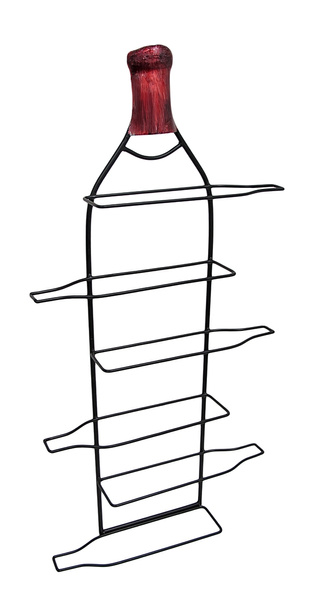 Metal Bottle Shaped Wall Mounted 6 Bottle Wine Rack | Wish