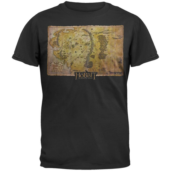 The Hobbit - The Hobbit - Middle-Earth Map T-Shirt | Wish