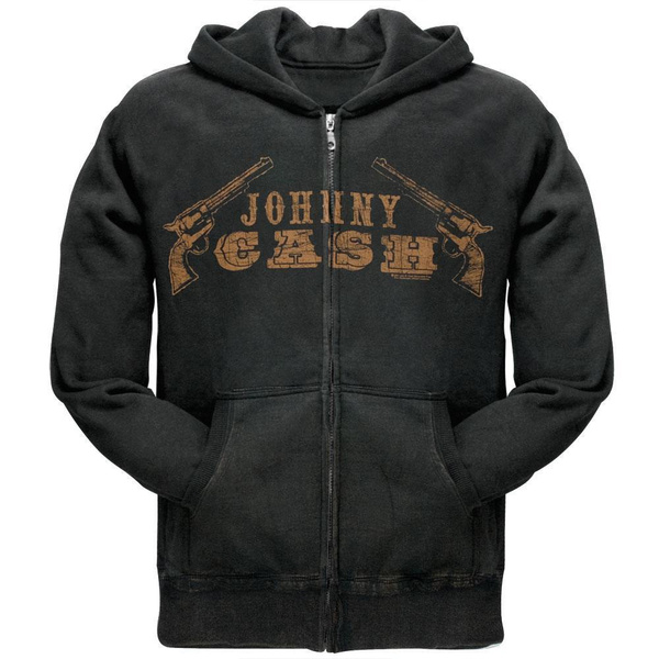 Johnny Cash - Johnny Cash Gun Zip Hoodie | Wish
