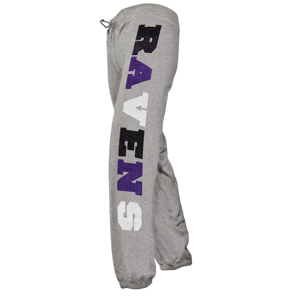 Baltimore Ravens - Glitter Logo Girls Youth Sweatpants | Wish