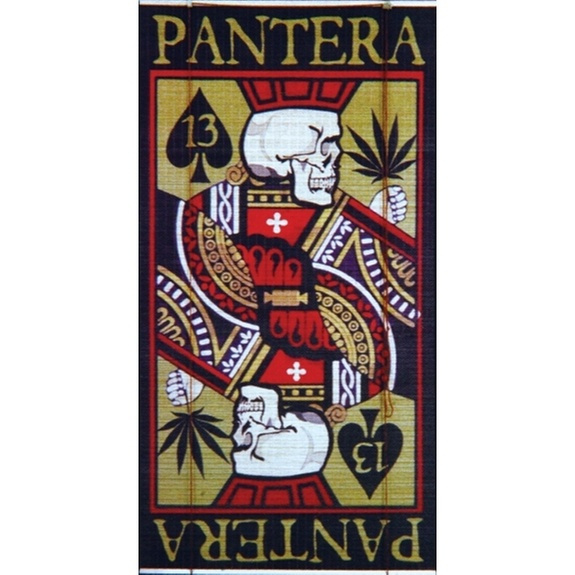 Pantera - Playing Card Bamboo Roll Up Blind - Multicolored | Wish