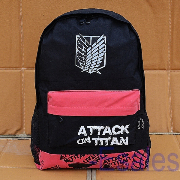 Anime Cosplay Bag Backpack Rucksack School bag bookbag AOT Casual | Wish