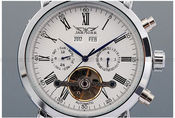 Jaragar A540 Male Tourbillon Automatic Mechanical Watch with Genuine ...