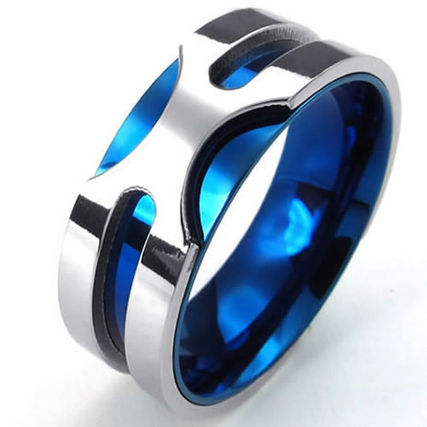 Fashion Jewelry Stylish Men's Stainless Steel Ring,Unique Rings For Men ...