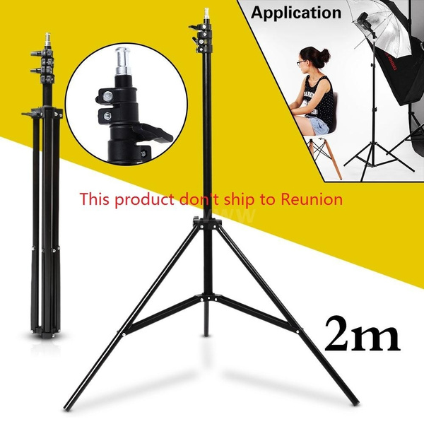 2m / 6.56ft Photography Studio Light Tripod Stand for Camera Photo ...