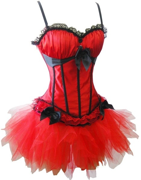 Women Sexy Lingerie Cosplay Halloween Burlesque Costume Gothic Overbust ...