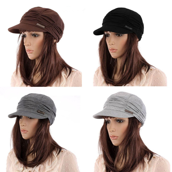 Fashion Female Cap Lady's Drape Cap Lady's Knitted Caps | Wish