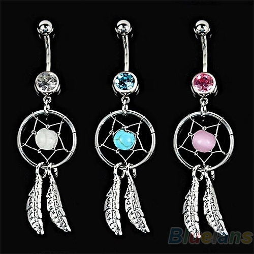 belly button , crystal, belly Barbells, cool, Stainless Steel, navel ...