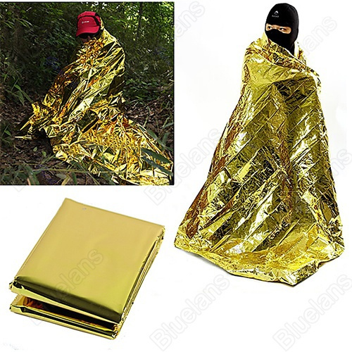 Waterproof Emergency Survival Foil Thermal First Aid Rescue Blanket ...