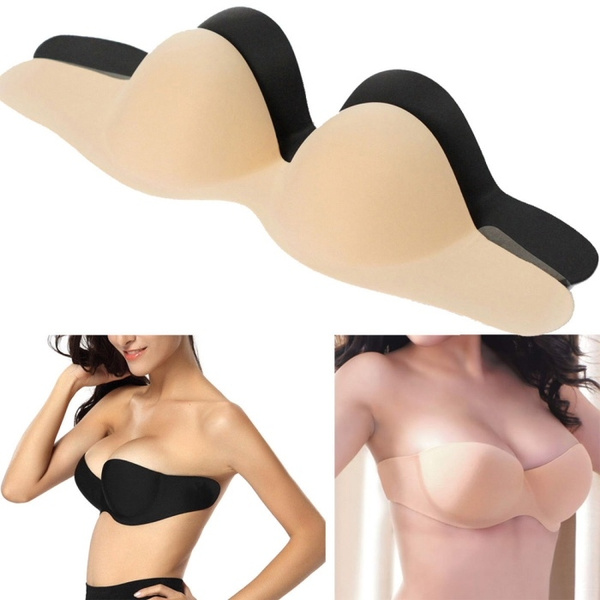 Sexy Silicone Adhesive Stick On Gel Push Up Strapless Invisible Bras
