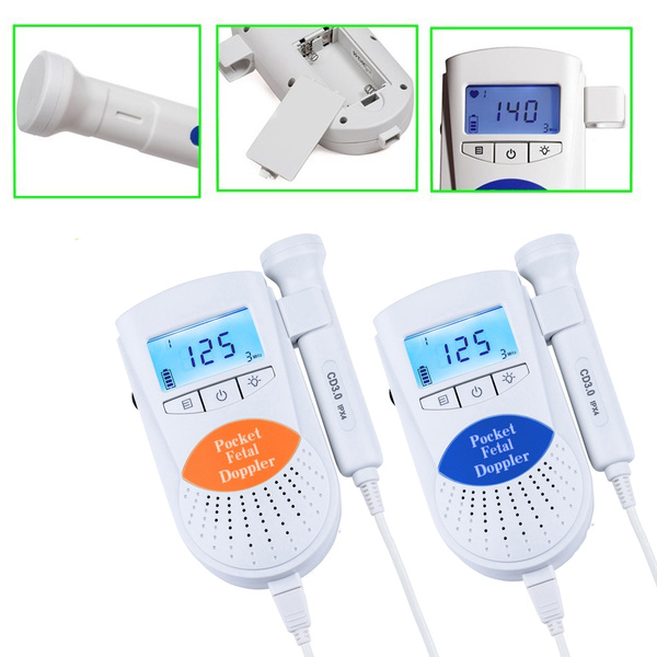 POCKET FETAL DOPPLER 3M PROBE.Maternal check.ultrasonic sound doppler ...