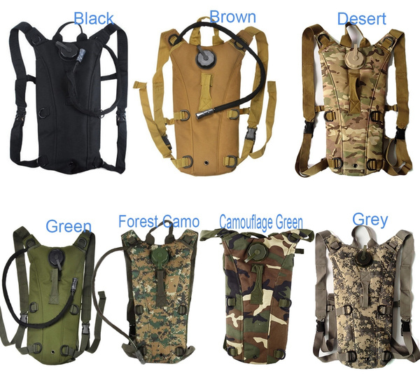 Army 3L Hydration Water Backpack Bladder Bag Water Container for Hiking ...