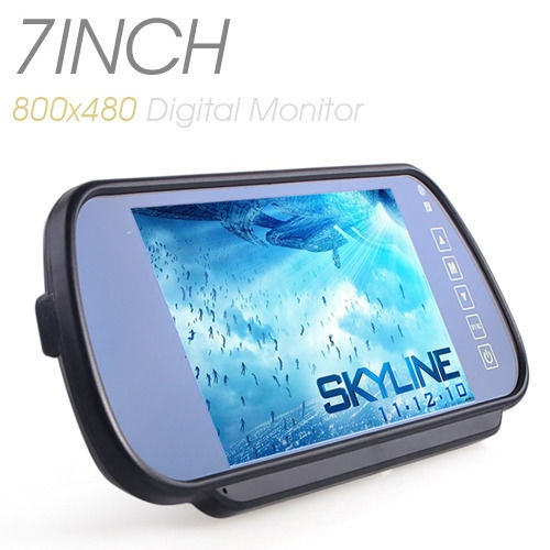 Blue light rear projector 2in1 7" LCD Car Rear View kit for Backup ...