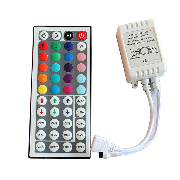 cute fat mango 44 Keys IR Remote Controller Wireless For 3528 5050 RGB ...