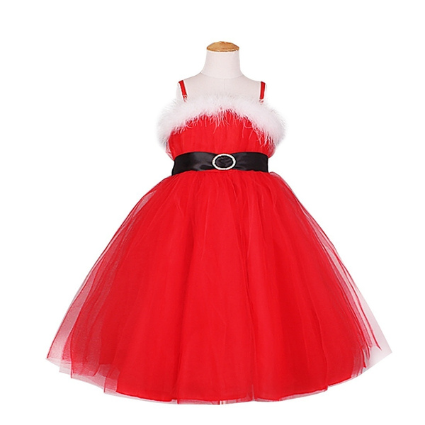 iEFiEL Fashinable Red Children Clothing Kids Girls Tulle Long Dress ...
