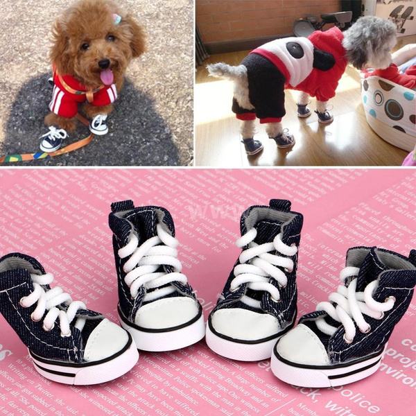 Lovely Casual Style Denim Canvas Pet Dog Boots Shoes H13290|28701 | Wish
