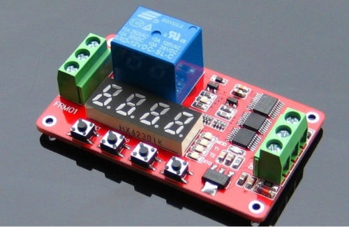 12V DC Multifunction Self-lock Relay PLC Cycle Timer Module Delay Time ...