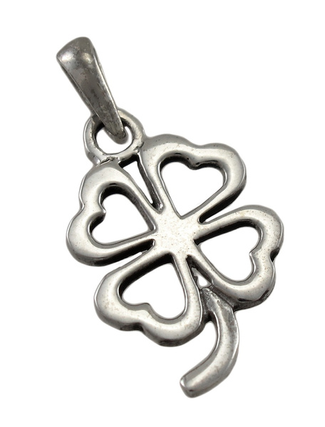 Sterling Silver Cutout 4 Leaf Clover Good Luck Charm Pendant | Wish