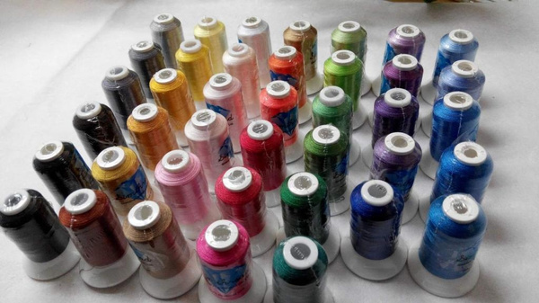 Brother colors machine embroidery thread 40 different Satin Threads in ...