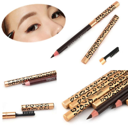 New Waterproof Brown Black Leopard Cosmetic Makeup Eyebrow Pencil ...