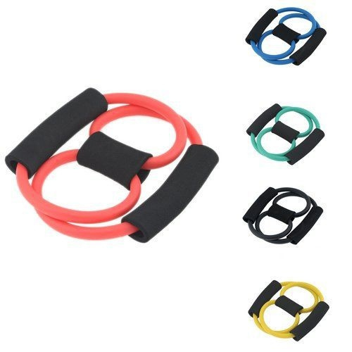 Gym 8 Infinity Shaped Pull Rope Girls Chest Latex Expander Yoga Pilates ...