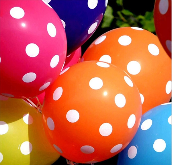New 10x Latex Polka Dot Balloon Party Wedding Holiday Decorating | Wish