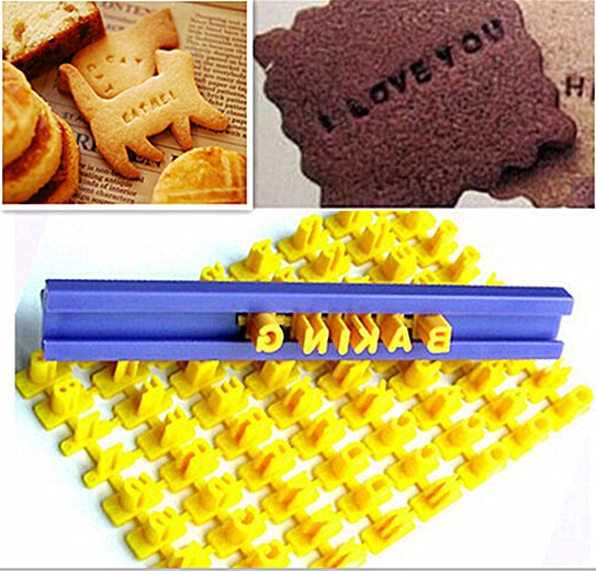 New Alphabet Letter Number Cookie Press Stamp Embosser Cutter Fondant ...