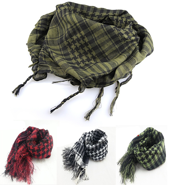 Outdoor Sports Army Military Tactical Unisex Arab Shemagh KeffIyeh Thin ...