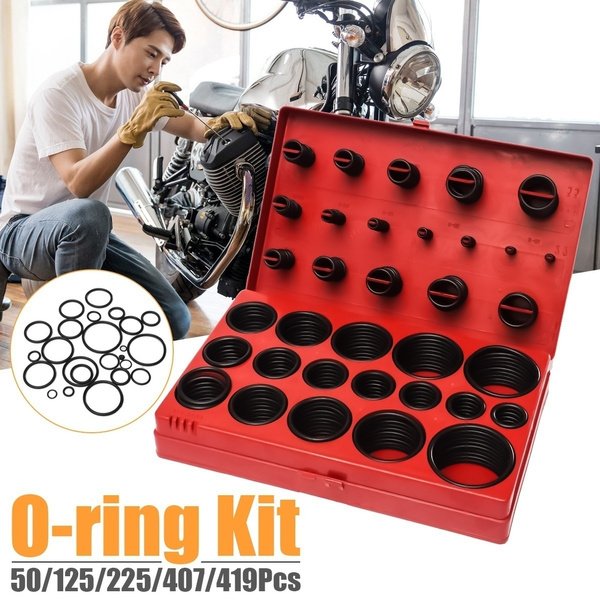 225/407/419Pcs DIY Materials Assorted O Ring Rubber Seal Assortment Set ...