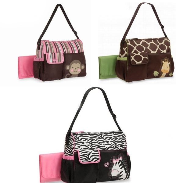 Diaper Bags New Zebra Giraffe Baby Diaper Nappy Changing Bag 3Pcs | Wish