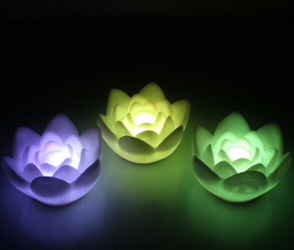 Romantic 7-Color Changing Lotus Flower LED Party Light HI Hotsale | Wish
