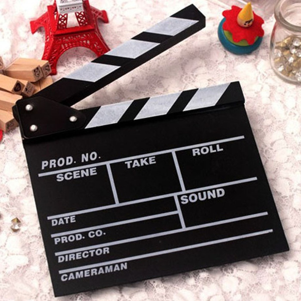 Director Video Scene Clapperboard TV Movie Clapper Board Film Cut Prop ...
