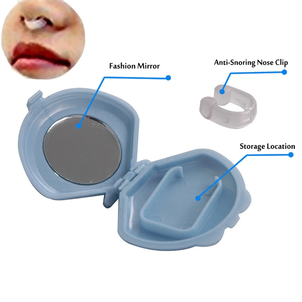 Silicone Anti Snore Ceasing Stopper Anti-Snoring Nose Clip Health ...