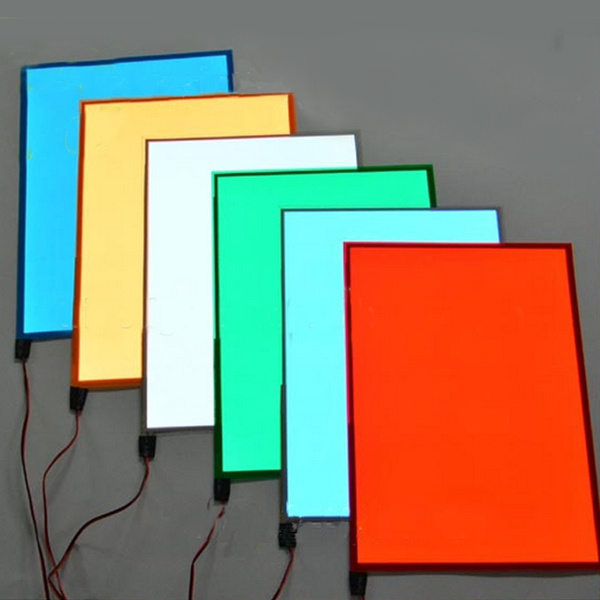 Electroluminescent A4 EL Panel White /Aqua /Blue /Red Glow Paper Neon ...