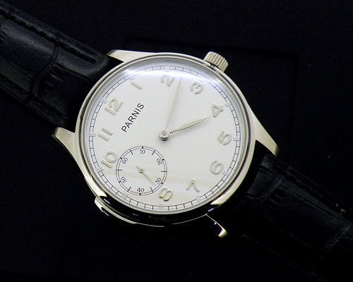 parnis pilot white dial 6497 manual winding men's watch | Wish