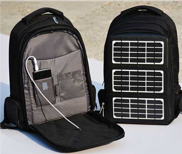 Luisvanita Chargeable Solar Energy Black Laptop Backpacks Solar Bags | Wish