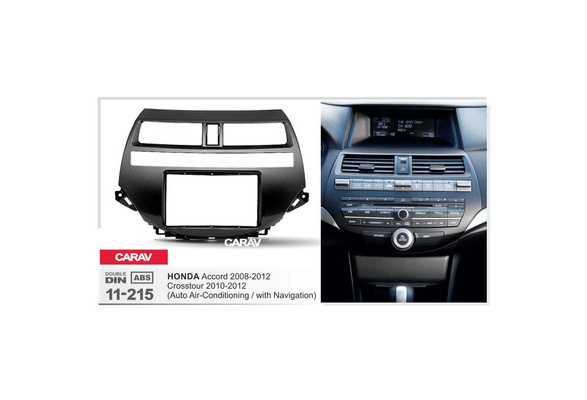 Double Din Car Fascia Facia Dash Kit for HONDA Accord 2008 12 Crosstour 2010 12 Auto Air Conditioning CARAV 11 215 Wish