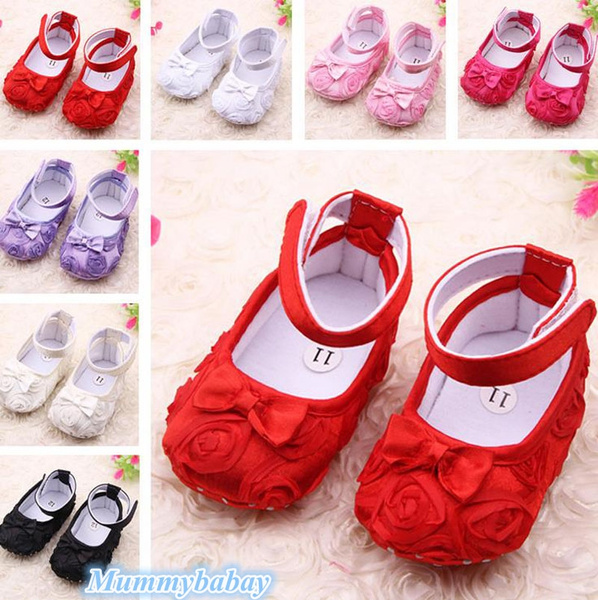 Newborn Baby Princess Girls Shoes Sandals Infant Toddler Crib Prewalker ...