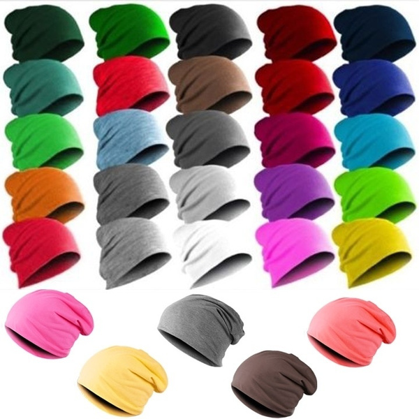 Unisex Fashion Candy Color Caps Women Cap Hats Men Knitting Hat Hip-hop ...