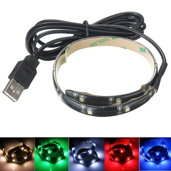30CM Led Strip Light 3528 Waterproof With USB Port Cable Super Bright ...