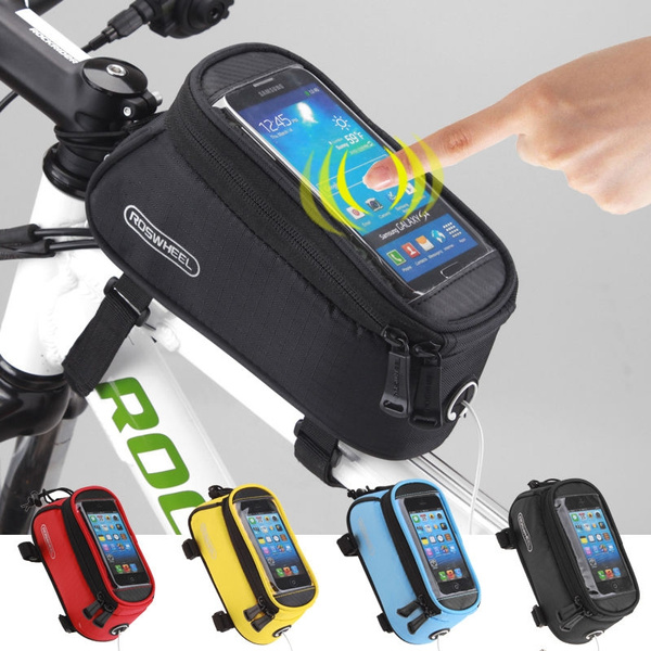 CYCLING MOBILE PHONE CASE BAG POUCH BIKE BICYCLE FRAME PHONE HOLDER ...