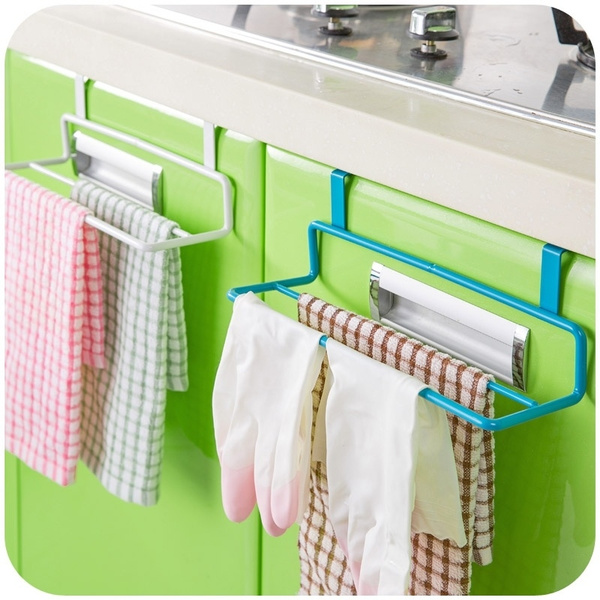 Kitchen Cabinet Door Towel Rack Multi-purpose Sundry Hang Rack | Wish
