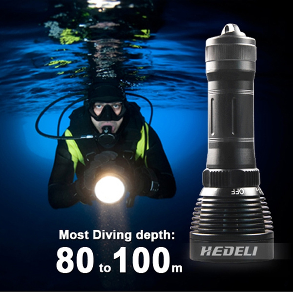 High Powerful Professional Underwater Flashlight Hunting Linternas ...