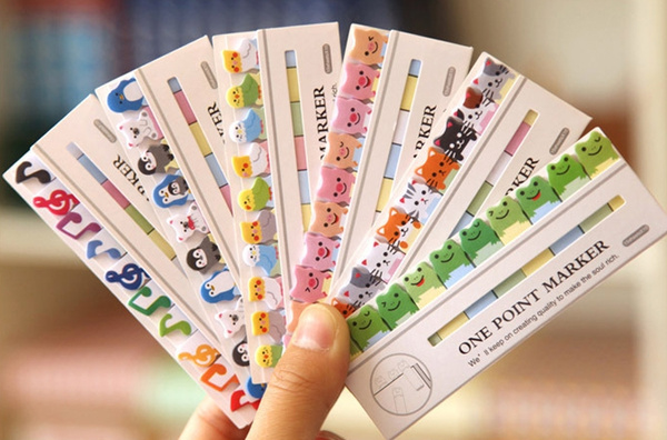 2PCS New Stylish Mini 300 Pages StickerBookmark Notepad Sticky Notes ...
