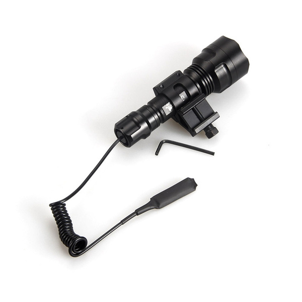 2500lm XML White T6 LED Tactical Flashlight Torch Shotgun/Rifle 45 ...