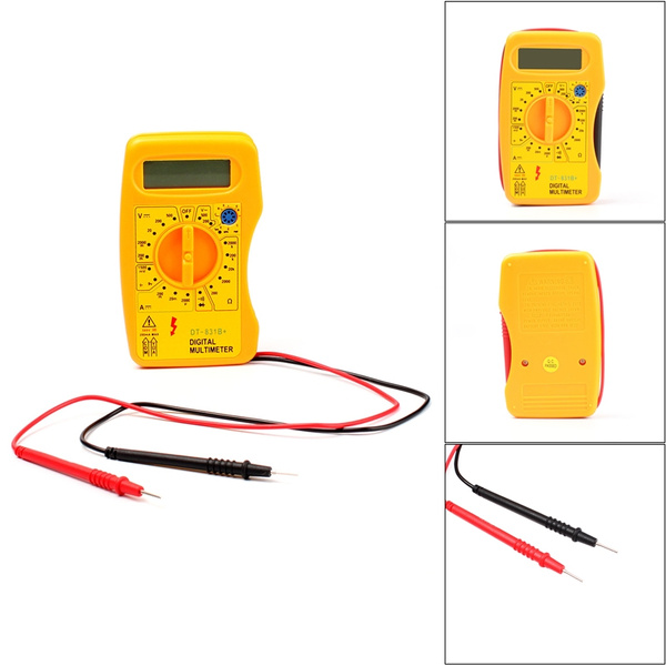 DT831B+ LCD Digital Multimeter Voltmeter Ammeter Ohm Reader Circuit ...