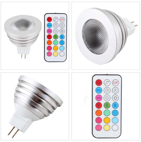 AntDeal High Power Multi Color Change 5W MR16 RGB LED Light Bulb Lamp ...
