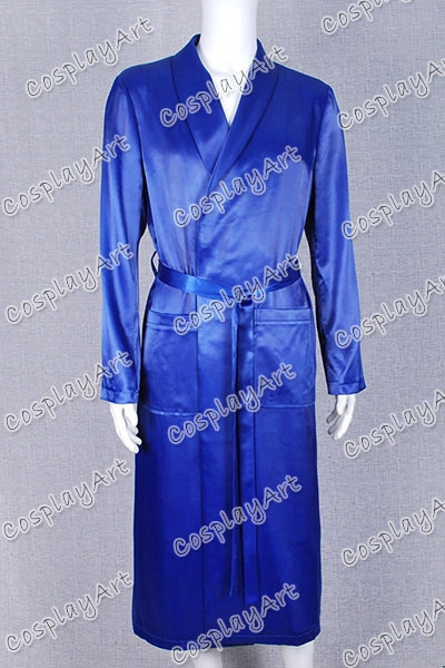 Sherlock Holmes Cosplay BBC Sherlock Holmes Blue Satin Robe Costume ...