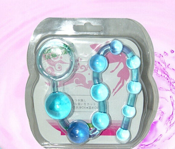 Sexy Novelties Beads Chain Orgasm Vagina Plug Play Pull Ring Ball Jelly ...