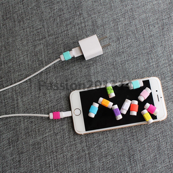 2 set Lightning Charger Cable Saver Protector for Apple iPhone 5 5s 6 ...